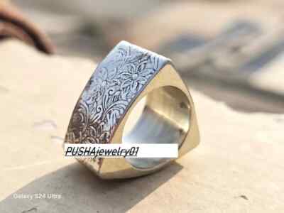 Unique Style Ring Dome Ring 925 Sterling Silver Minimalist Ring ...
