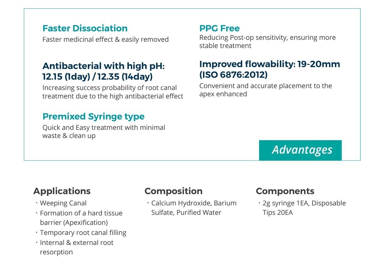 Dental Metapaste - Metapaste Plus (Water-based Calcium Hydroxide Paste ...
