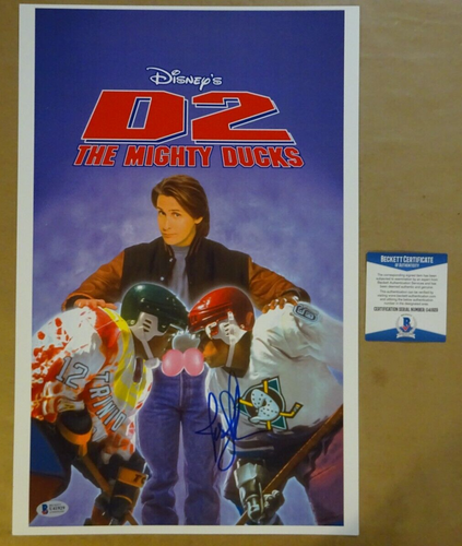 Signed Joshua Jackson Autographed D2 The Mighty Ducks 11"x17" Photo BAS ...