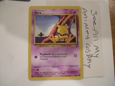 Pokémon TCG - Abra - 65/130 - Base Set 2 - 1999 NM/MINT | eBay