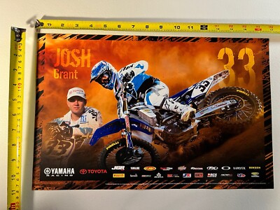 Josh Grant #33 Poster Yamaha Supercross Motocross | eBay