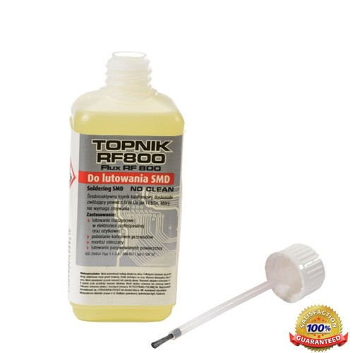 RF800 Liquid Soldering Flux, BGA/SMD/SMT/RMA Rework, 50ml bottle with ...