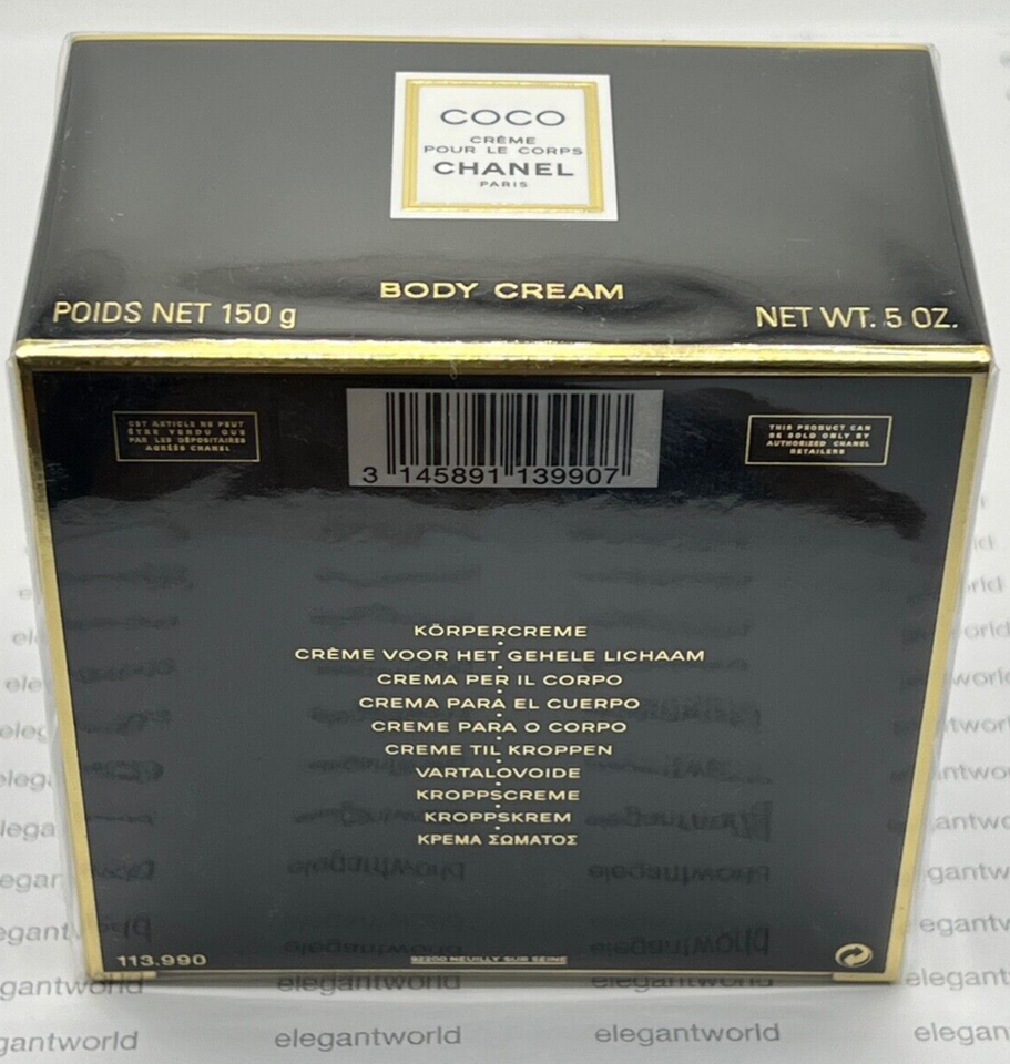 CHANEL COCO Body Cream 5 oz. 100% AUTHENTIC, NEW SEALED BOX | eBay