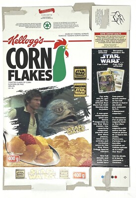 Star Wars 1997 Kellogg's Cereal Box Corn Flakes (bilingual) 3D Illusion ...