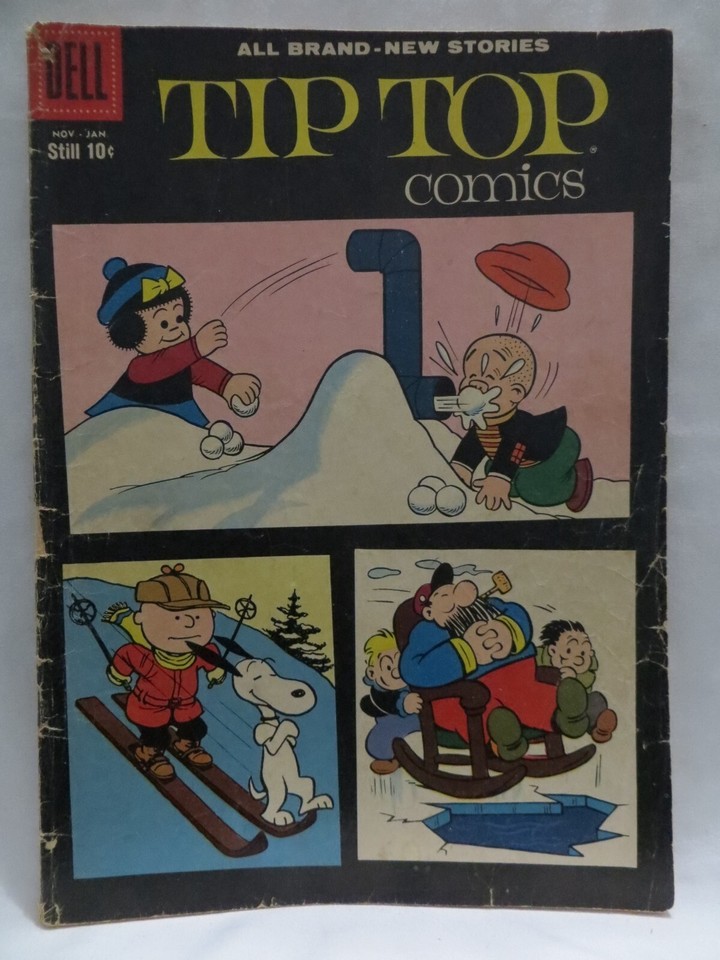 LOT OF 7 1953-59 DELL CARTOON COMIC BOOKS..BUGS BUNNY..TOM&JERRY ...