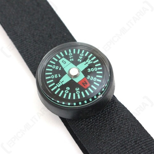 Tactical Mini Wrist Compass - Military Army Hiking D of E Survival ...