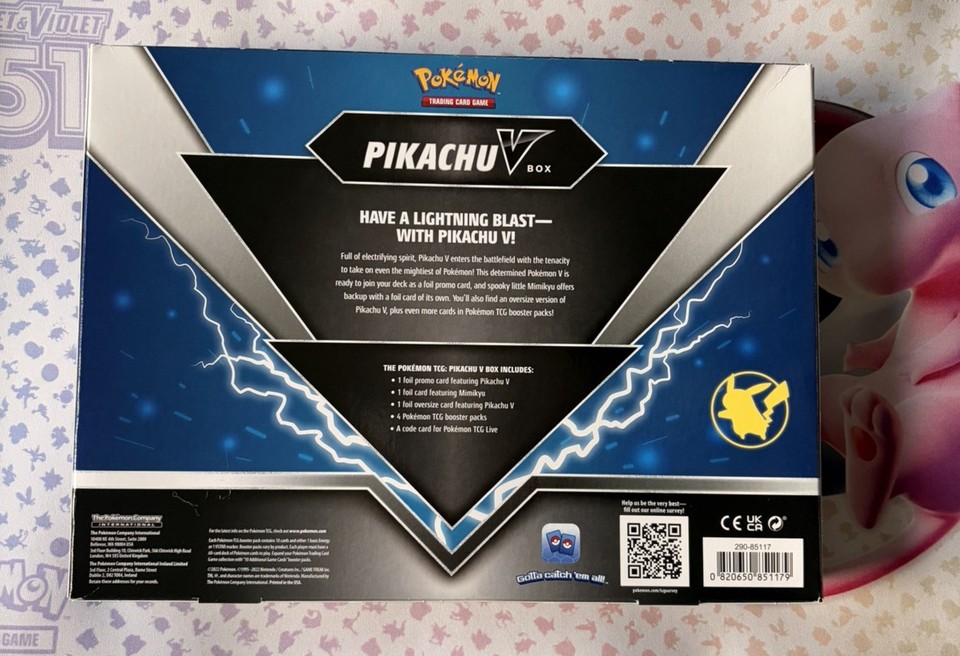 Pokemon TCG Pikachu V Box Fusion Strike Brilliant Stars Brand New ...
