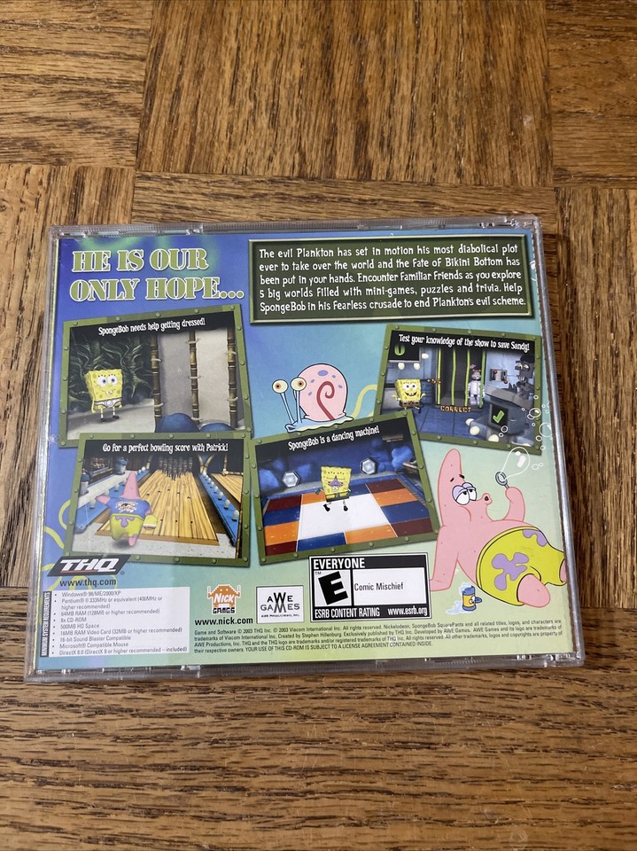 SpongeBob SquarePants Battle For Bikini Bottom PC CD Rom | eBay