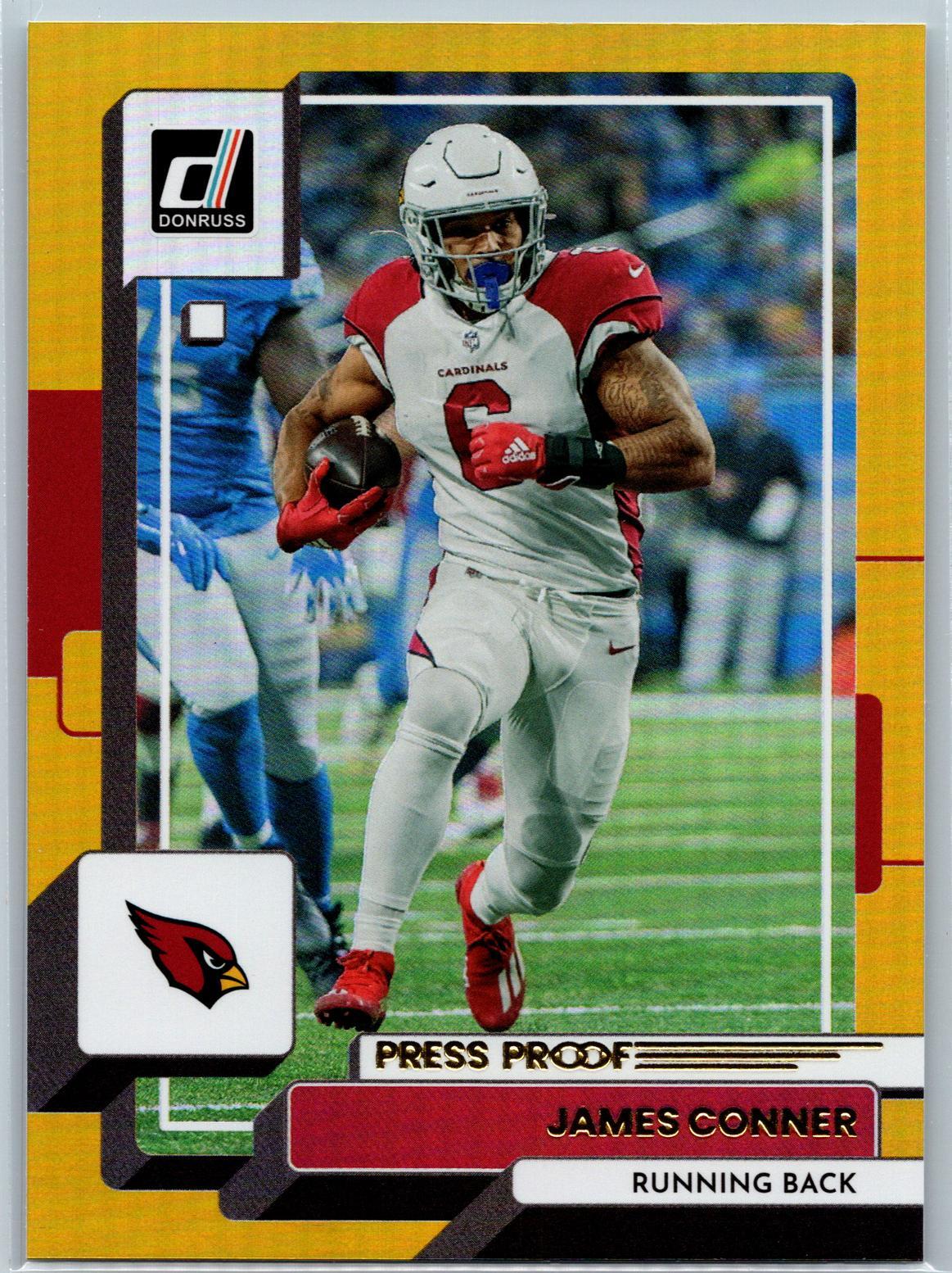 2022 Panini Donruss - James Conner #7 Press Proof Gold /50 for sale ...