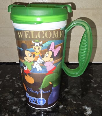 Disney World Resort Rapid Fill Refillable Souvenir Travel Mug w/ Green ...