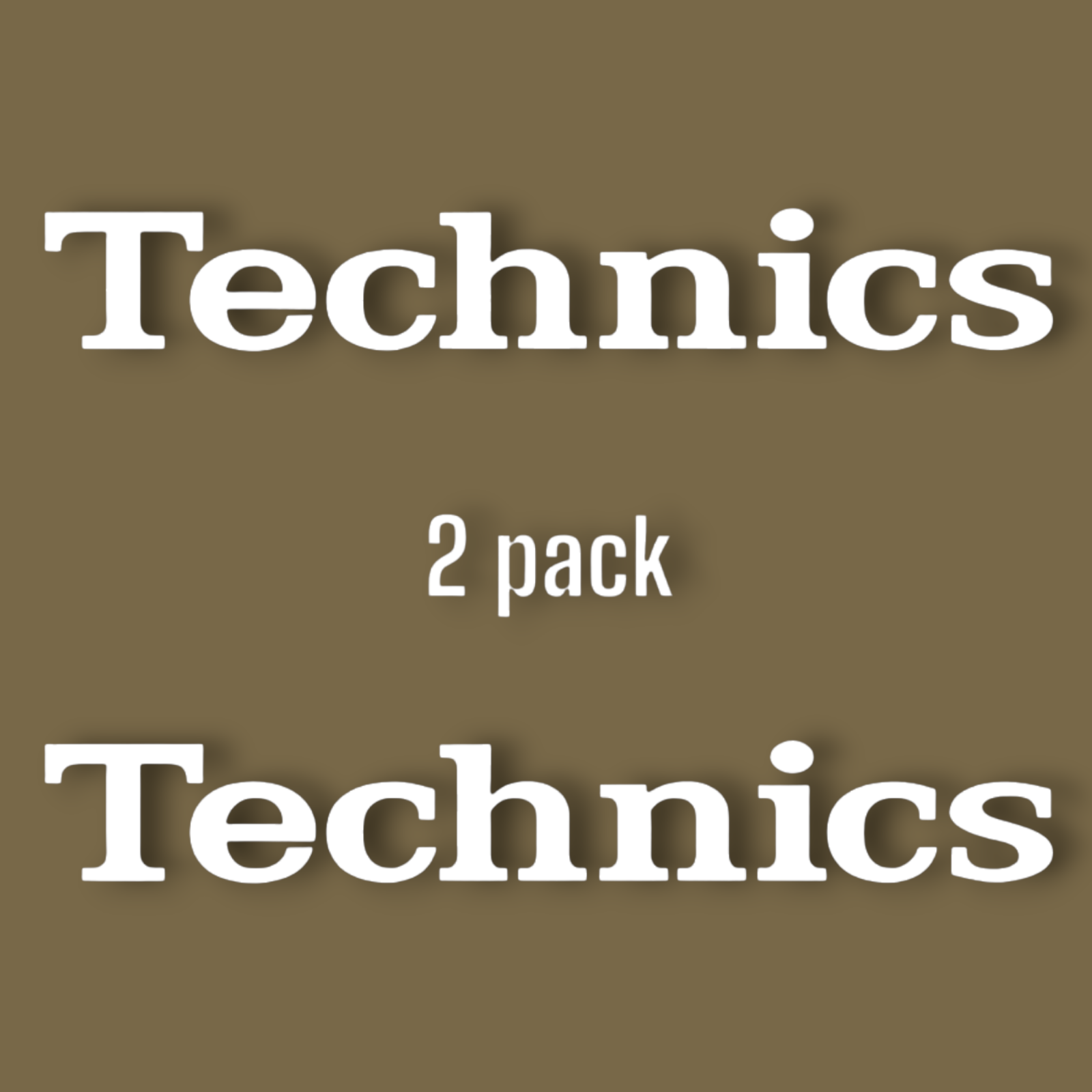 2 Pack Technics Decal Set - Turntable Vinyl Sticker Kit - DJ Equipment ...