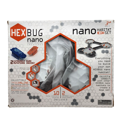 HEXBUG Nano Micro Robotic Habitat Set + 3 Hexbugs + Extra Pieces - Works! | eBay