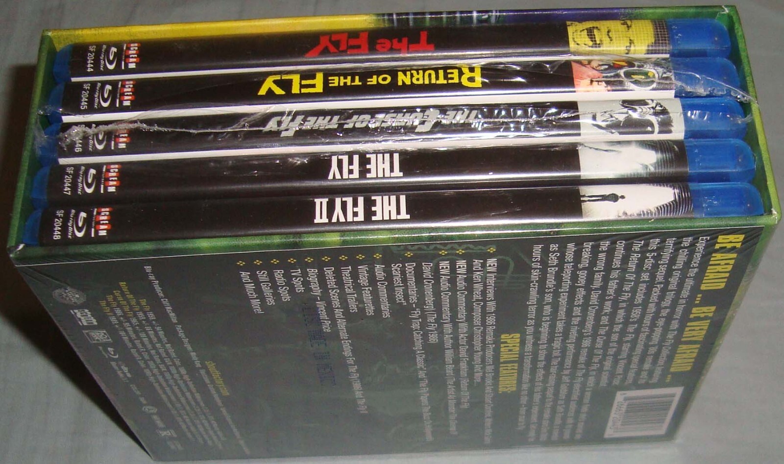 THE FLY COLLECTION Blu-Ray 5 film box set Shout Factory Vincent Price ...