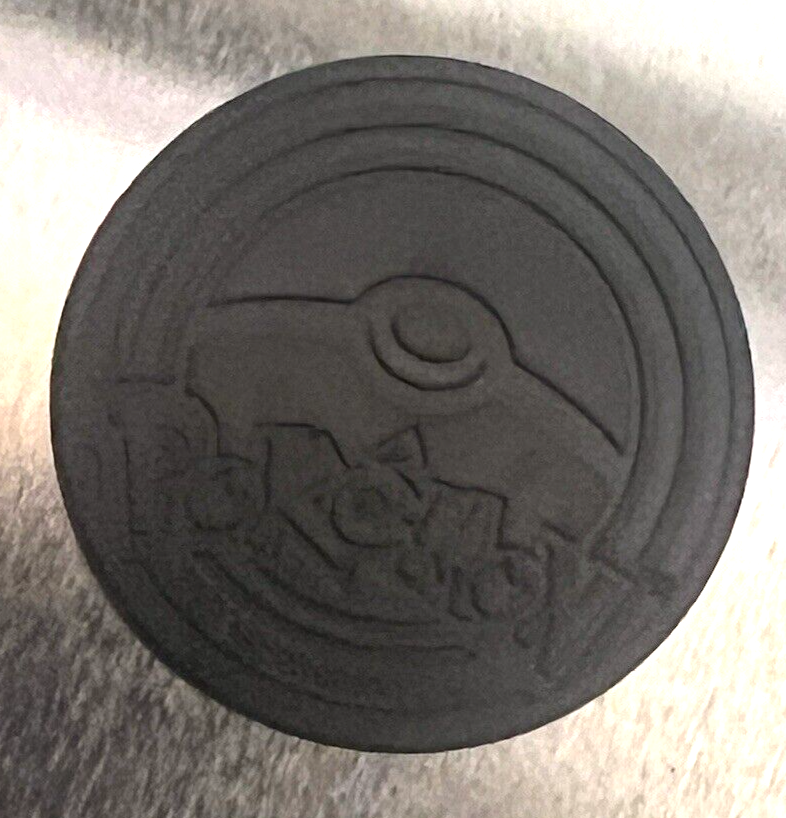 Lugia Coin Cracked Iced Holofoil Silver Black Pokemon TCG Flipping Coin ...