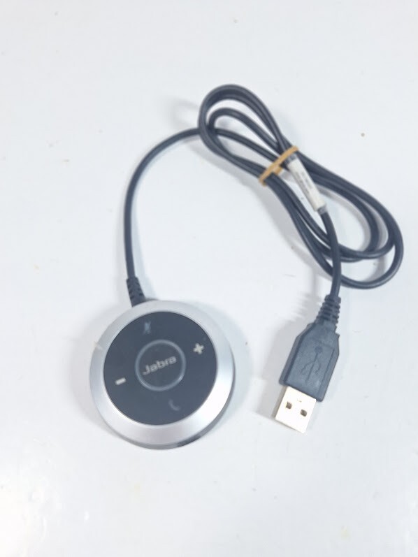 Jabra Evolve Link ENC010 3.5mm Aux to USB Adapter Headphone Control ...