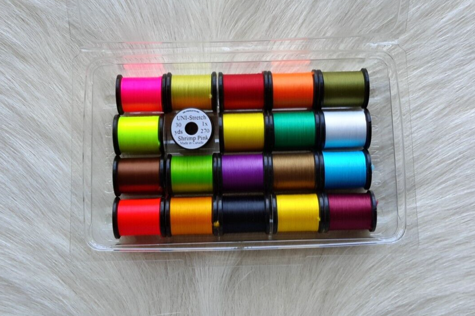 Floss. Uni- Stretch. Fly Tying (20 Spool Combo) 30 yd spools, . Free Shipping.. | eBay