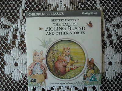 RARE DAILY MAIL PROMO ANIMATED DVD -THE TALE OF PIGLING BLAND & OTHER ...