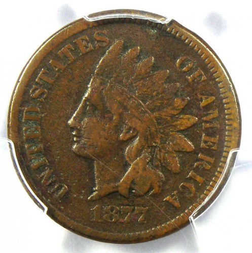 1877 Indian Cent 1C - Certified PCGS VF Detail - Rare Key Date ...