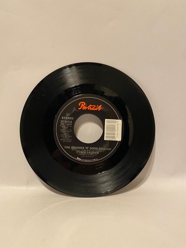 Cyndi Lauper: The Goonies R Good Enough /What A Thrill 7" Single 45 rpm ...