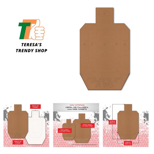 Official Cardboard Targets, Competition Torso Target, Silhouette ...