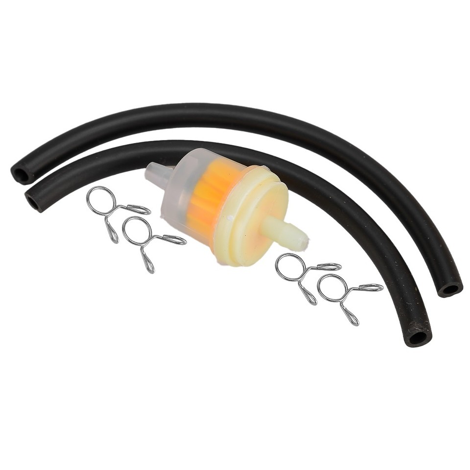 4x Universal Motorcycle Motorbike 1/4" Inline Fuel Filter Gas Fuel Line ...