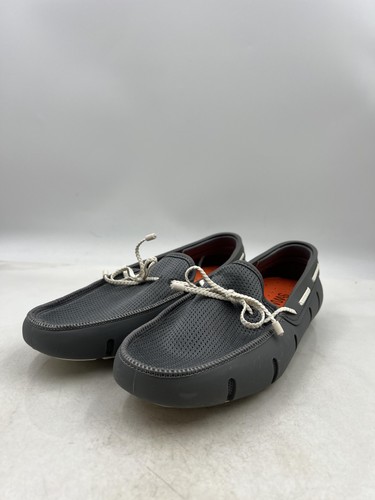 SWIMS Shoes Mens Size 9.5 Gray White Rubber Mesh Loafers Water ...