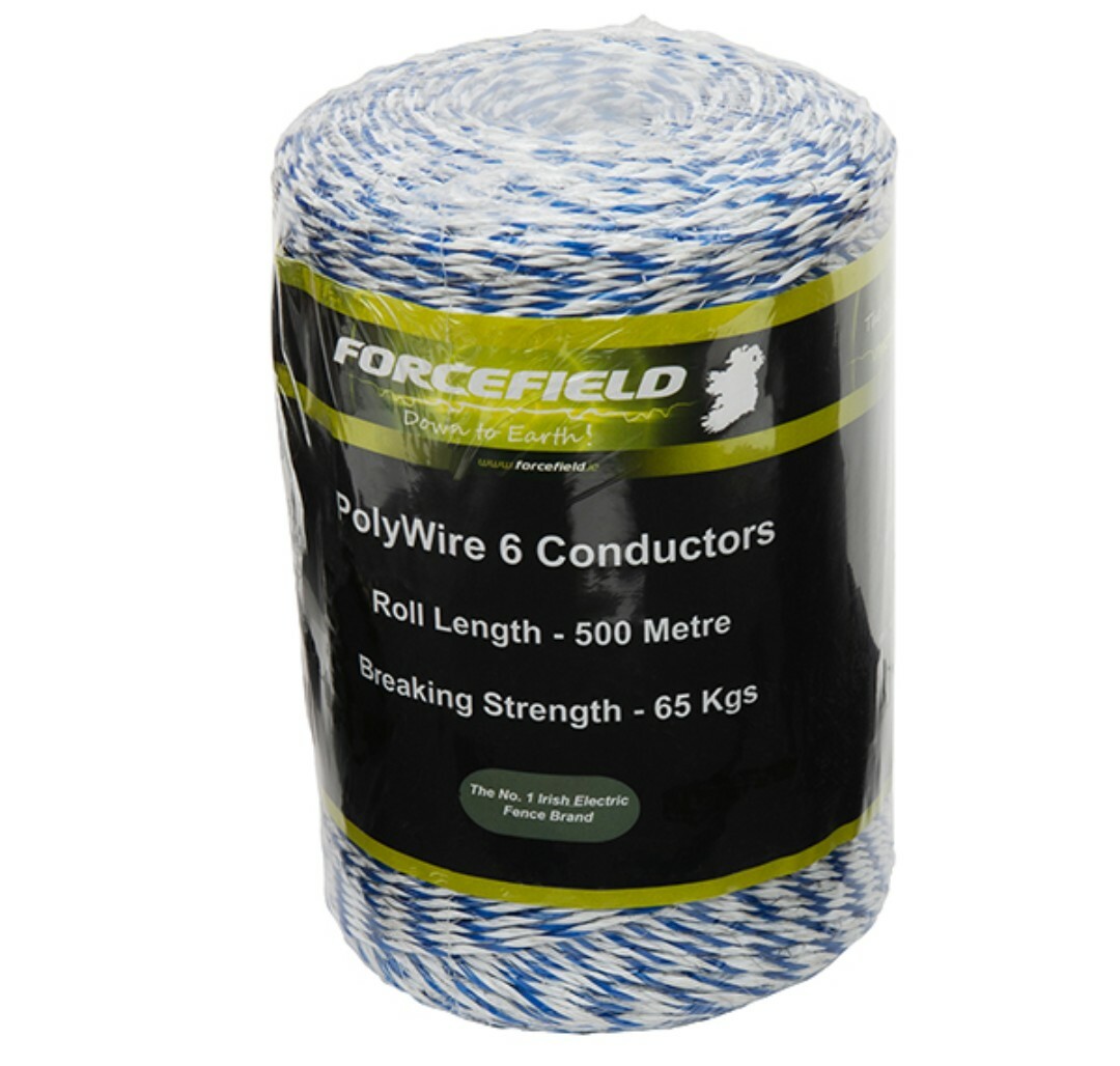 Poly Electric Fence Wire 500m x 6 Strand X 2.5mm Electric Fence Wire Forcefield | eBay