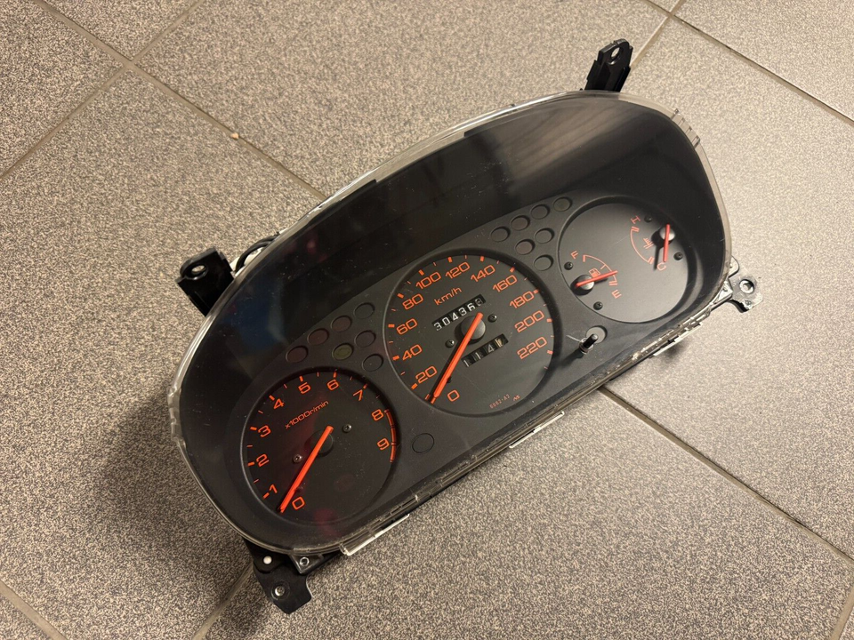 RARE! 96-98 EK4 Civic SiR Orange Gauge Cluster Speedo Manual EDM RARE ...