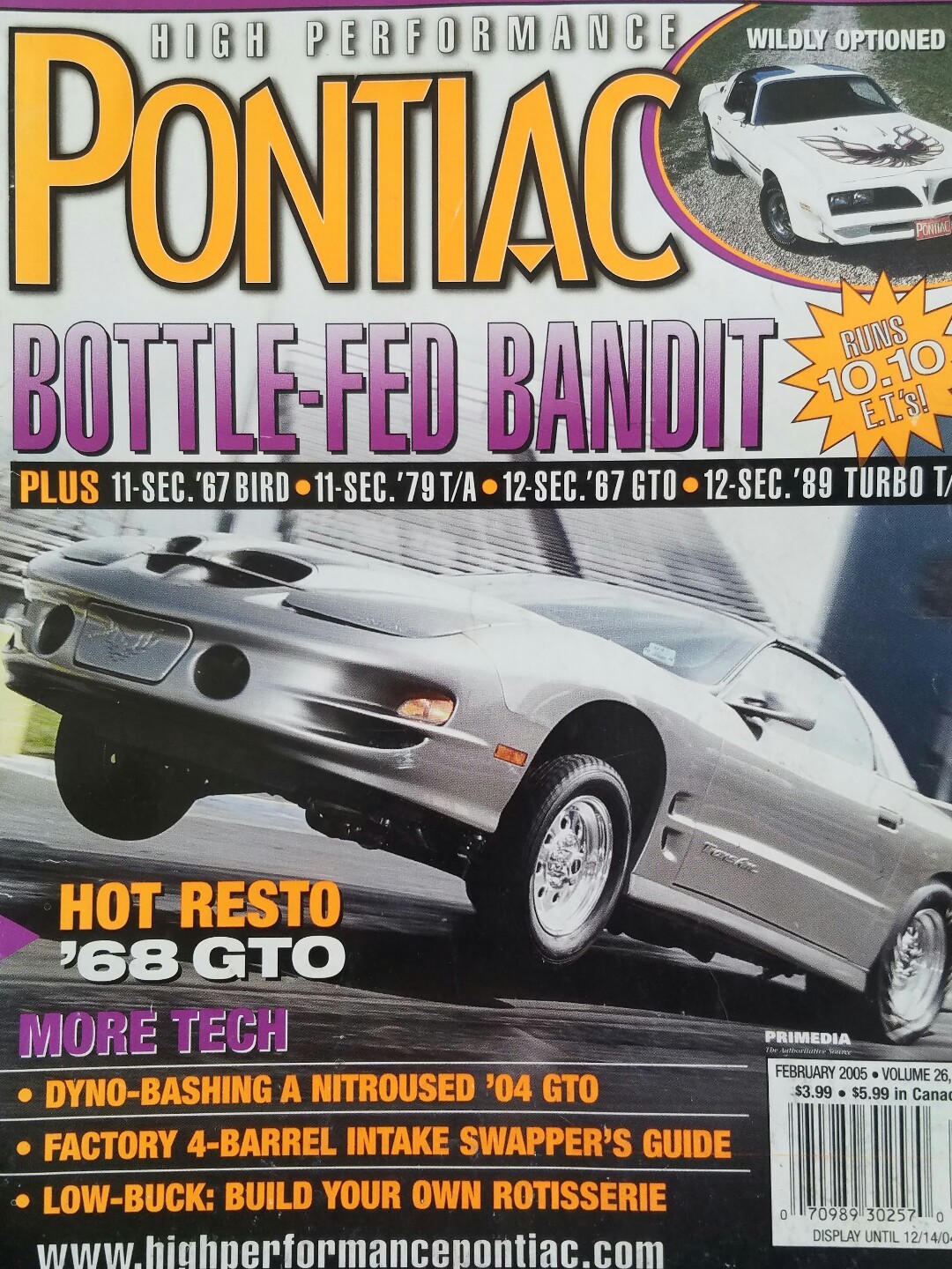 High Performance Pontiac Magazine Feb 2005 resto 68 gto Aluminum David ...