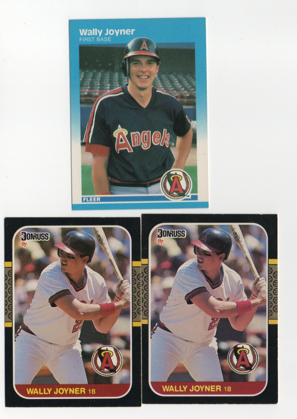 WALLY JOYNER CALIFORNIA ANGLES 1987 FLEER DONRUSS 3X LOT ROOKIE RC | eBay