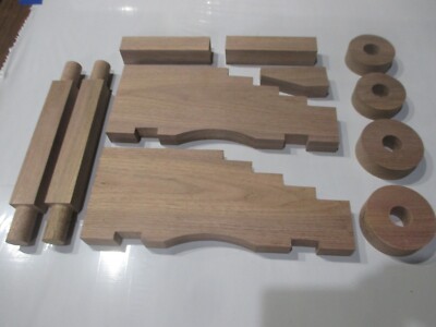 12" to 14" Black Powder Cannon Barrel Naval Carriage Model Kit Walnut ...