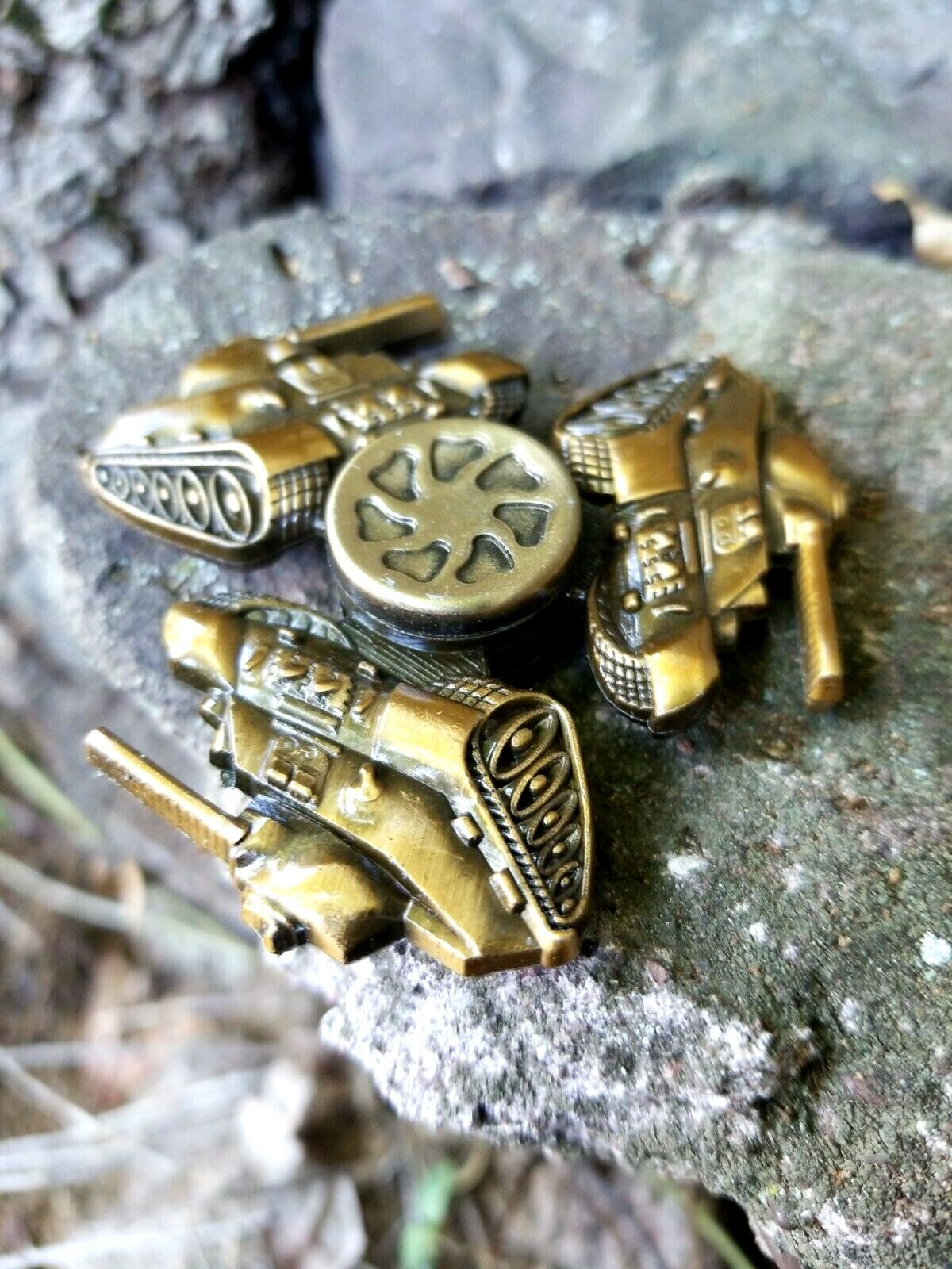 Armored Tanks Metal Hand Fidget Spinner Adults ADHD Toys Kids Army ...