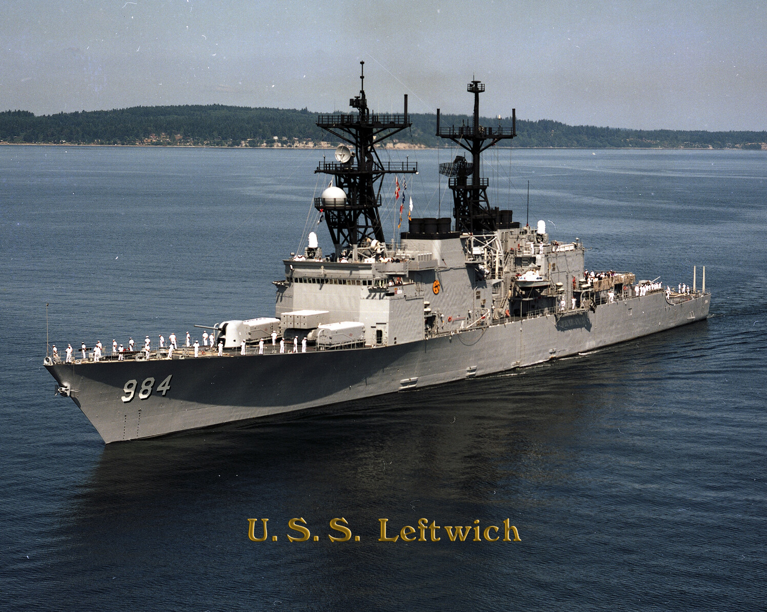 USS LEFTWICH DD 984 Photo Print Personalized US Navy | eBay