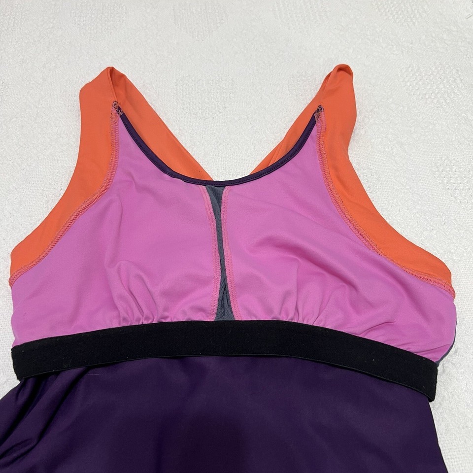 Title Nine Colorblock Crossback Activewear Dress Medium | eBay