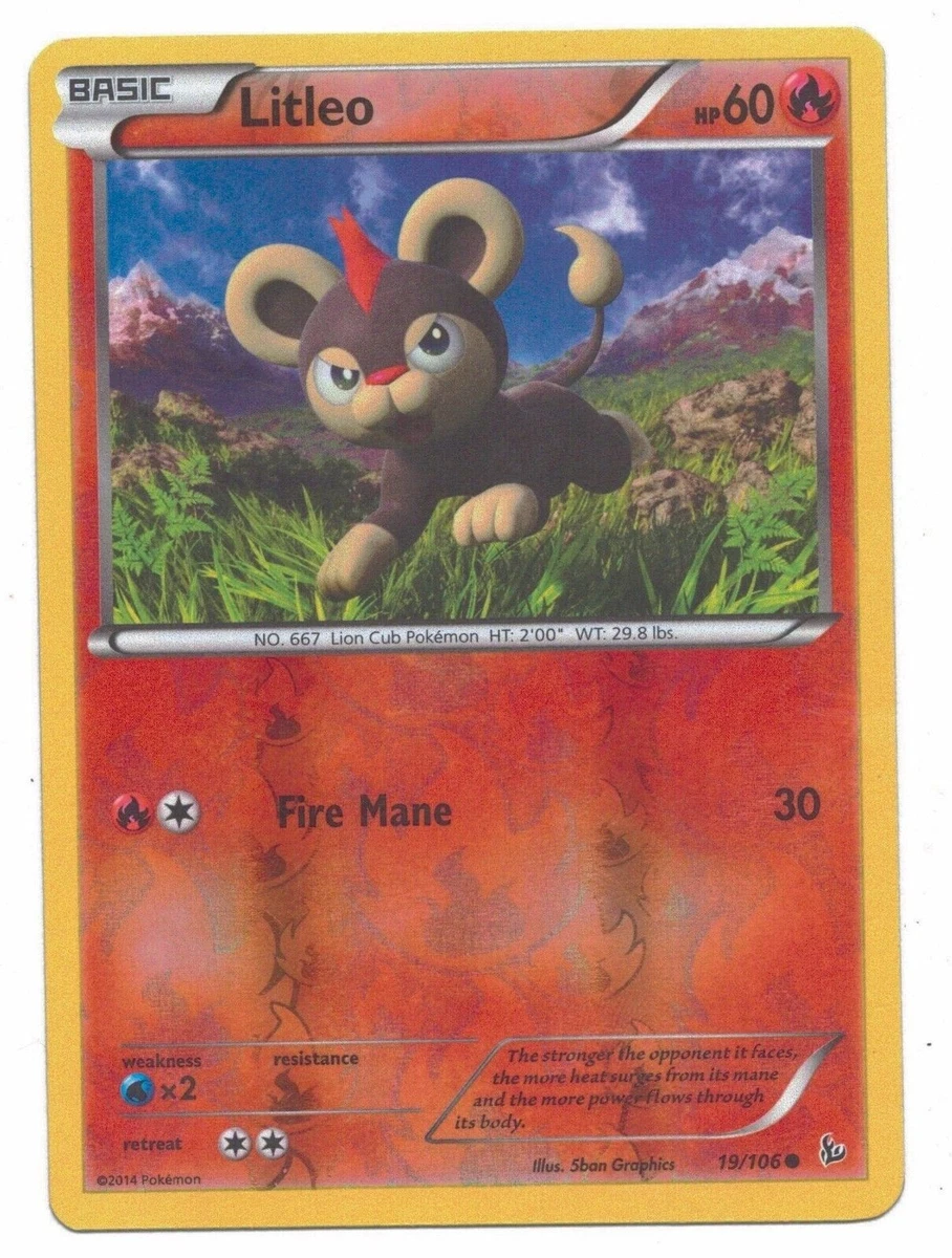 Pokemon X And Y Litleo Card