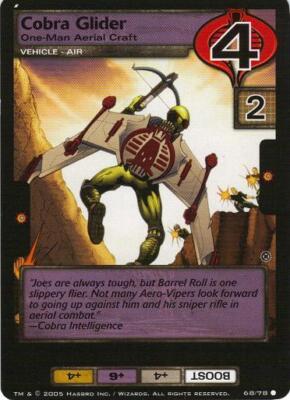 GI Joe TCG: Cobra Glider, One-Man Aerial Craft [Played] from set GI Joe ...