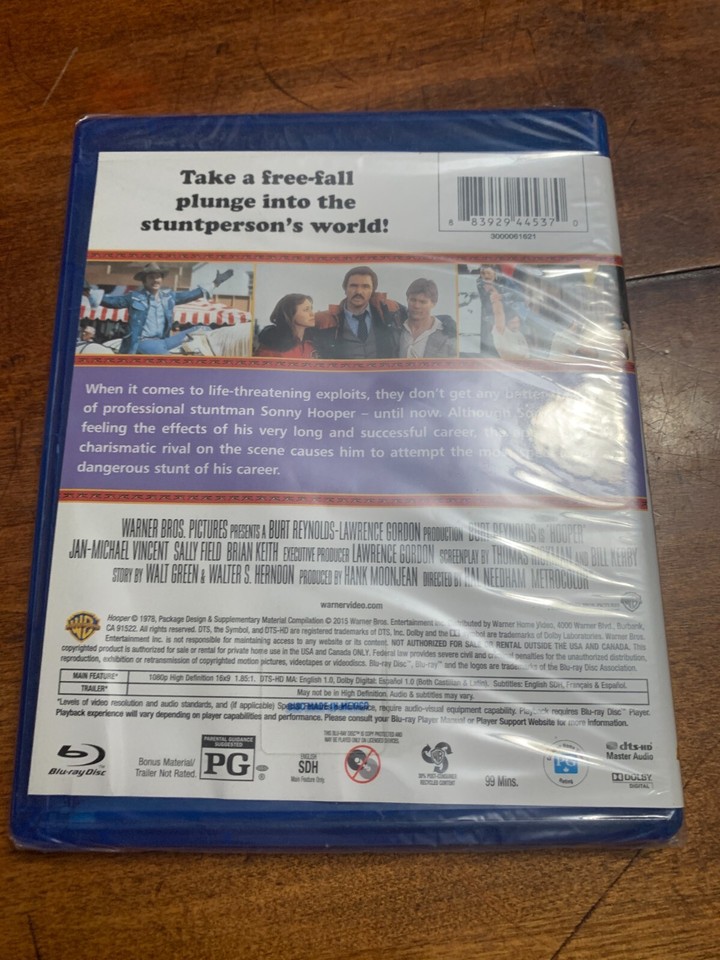 Hooper Blu-ray (1978) Burt Reynolds, Sally Field ~ SEALED! | eBay