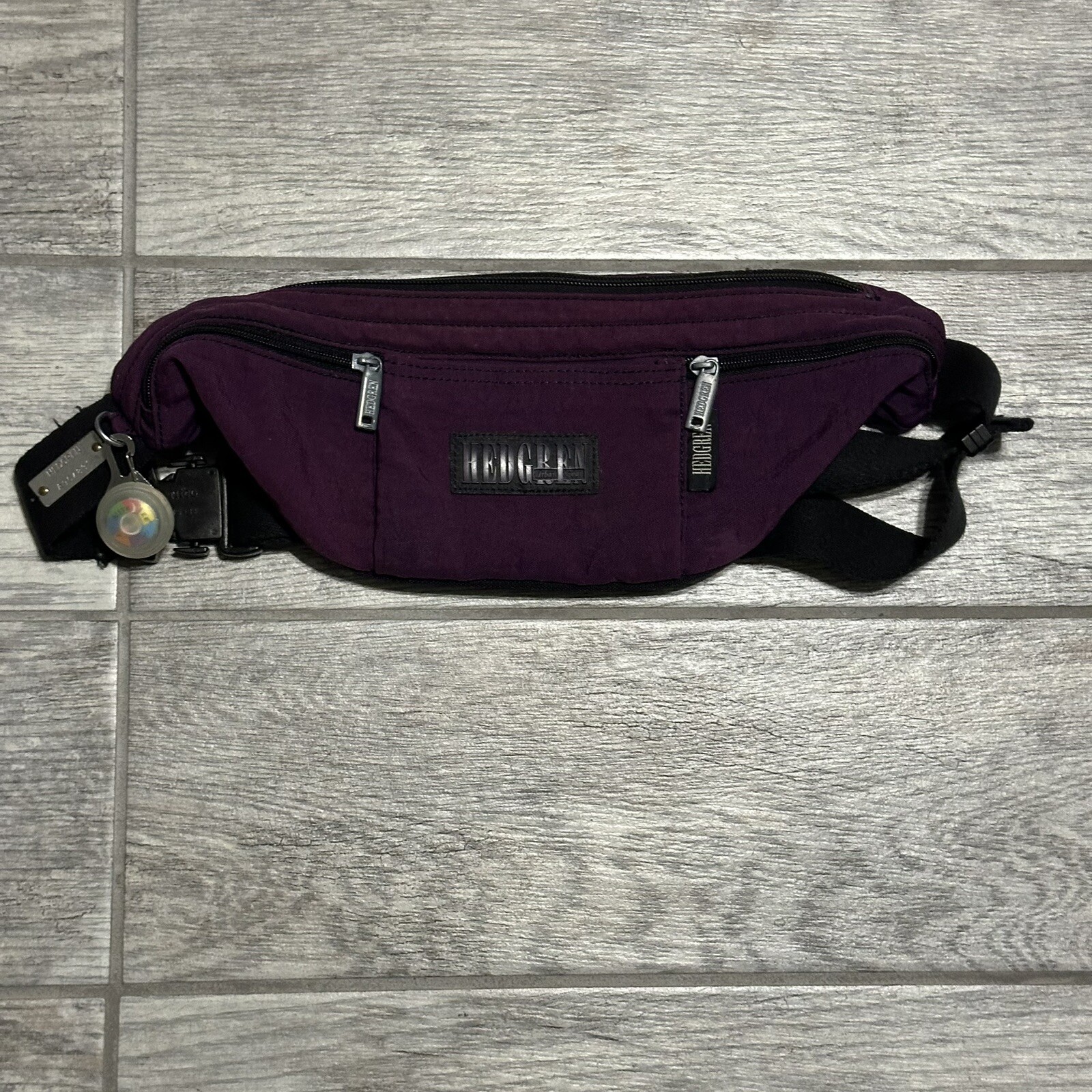 Vintage Hedgren Fanny Pack Bag Travel Belted Pockets Zipper Purple | eBay