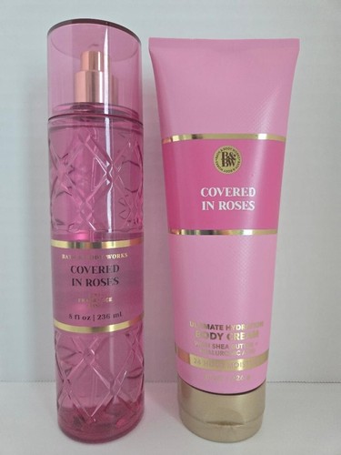 Bath & Body Works Covered In Roses Fine Fragrance Mist & Body Cream - 2 ...