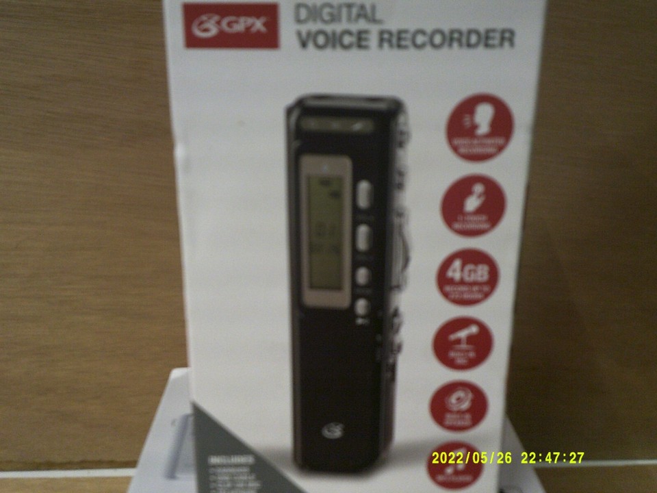 GPX Digital Voice Recorder PRO47B 4GB | eBay