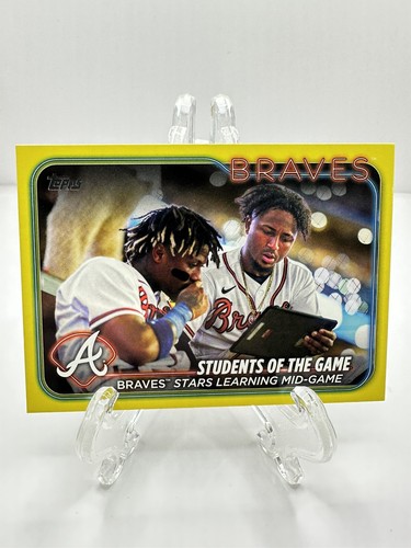 2024 Topps Series 1 Students Of The Game Yellow Border - Atlanta Braves ...
