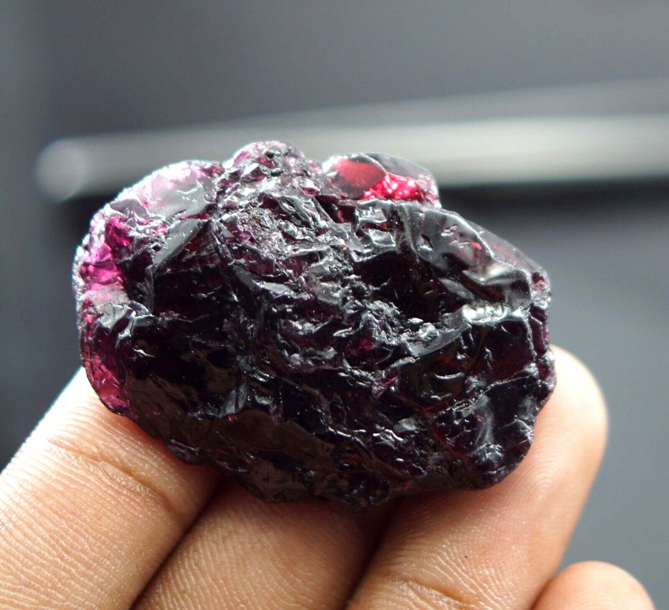 193.80Ct Natural Red Painite Rough Unheated Burmese Facet EGL Certified ...