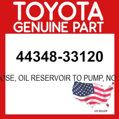 Toyota Genuine 44348-33120 Hose Oil Reservoir To Pump No.1 OEM ...