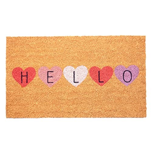 107251729 Heart Hello Doormat 17" " for sale online | eBay UK
