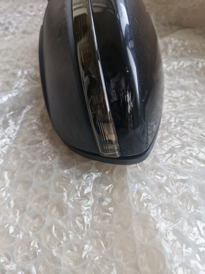 VW EOS PASSENGERS LEFT SIDE POWER FOLD WING MIRROR 2006-2010 LC9x Black ...
