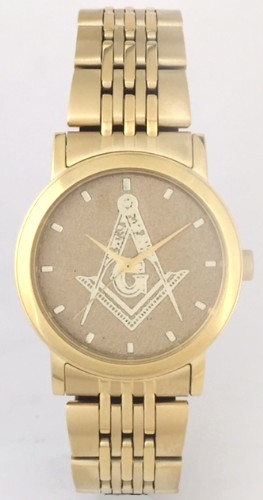 CITIZEN BRAND MASONIC MEDALLION DIAL WATCH - ALL GOLD FINISH - NEW | eBay