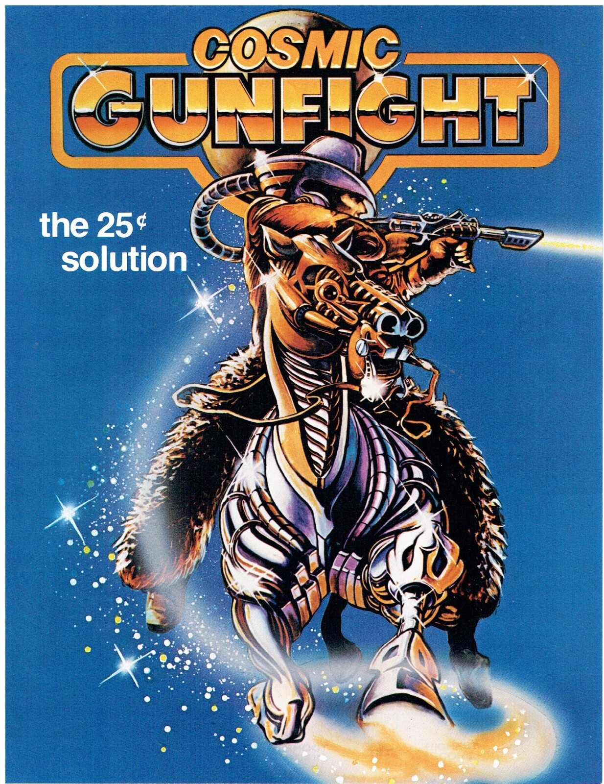 Vintage "Cosmic Gunfight" Pinball Flyer Bally 1983 | eBay