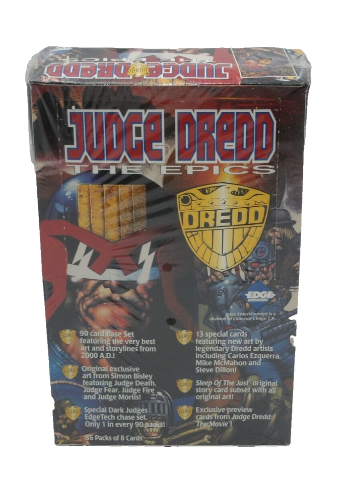 Judge Dredd The Epics 90 Card Base Set 1995 MISB Edge Superhero Villain ...