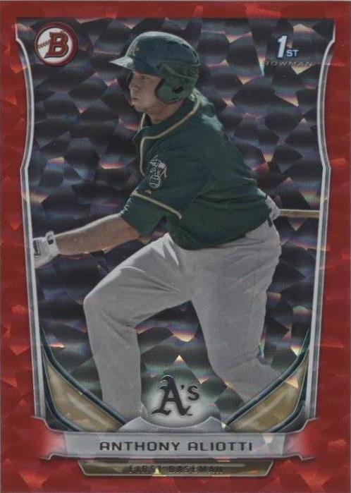 2014 Bowman - Prospects Anthony Aliotti #BP77 Red Ice /25 (RC) for sale ...