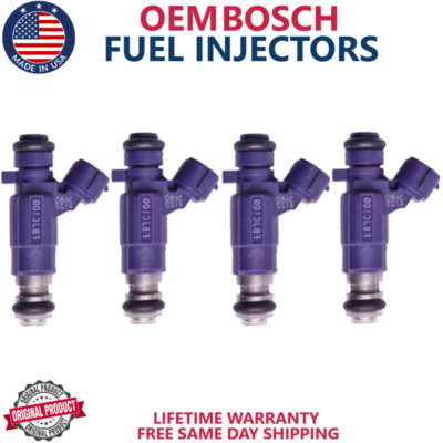 NEW Pack of 4 OEM BOSCH Fuel Injectors For 2000-2002 Nissan, Infiniti 2 ...